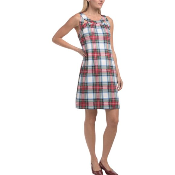 Gretchen Scott Designs | Dresses | Gretchen Scott Sleeveless Plaid Mini ...